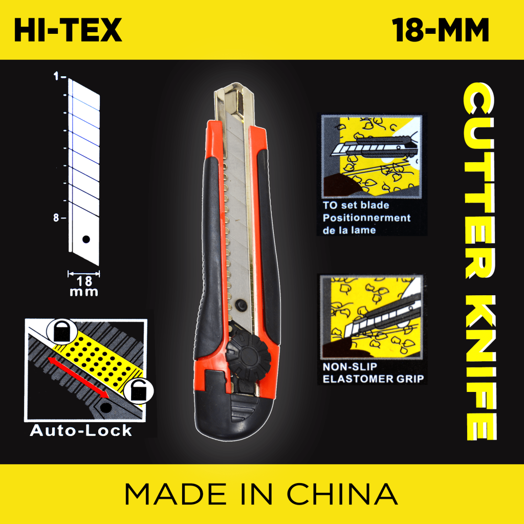 Knife Cutter Yellow Black - New Quality Ware