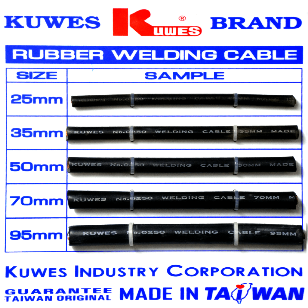 WELDING CABLE TAIWAN KUWES وايرلحيم – شركة نيوكوالتي المواد الانشاىية