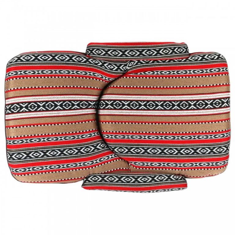 Folding Ground Chair with Armrest Beige - New Quality Ware