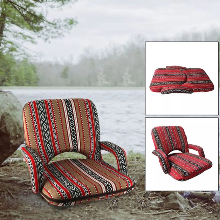 Folding Ground Chair with Armrest - New Quality Ware