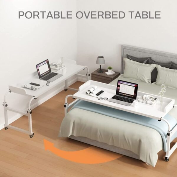 Adjustable Overbed Table with Wheels 120 CM - New Quality Ware
