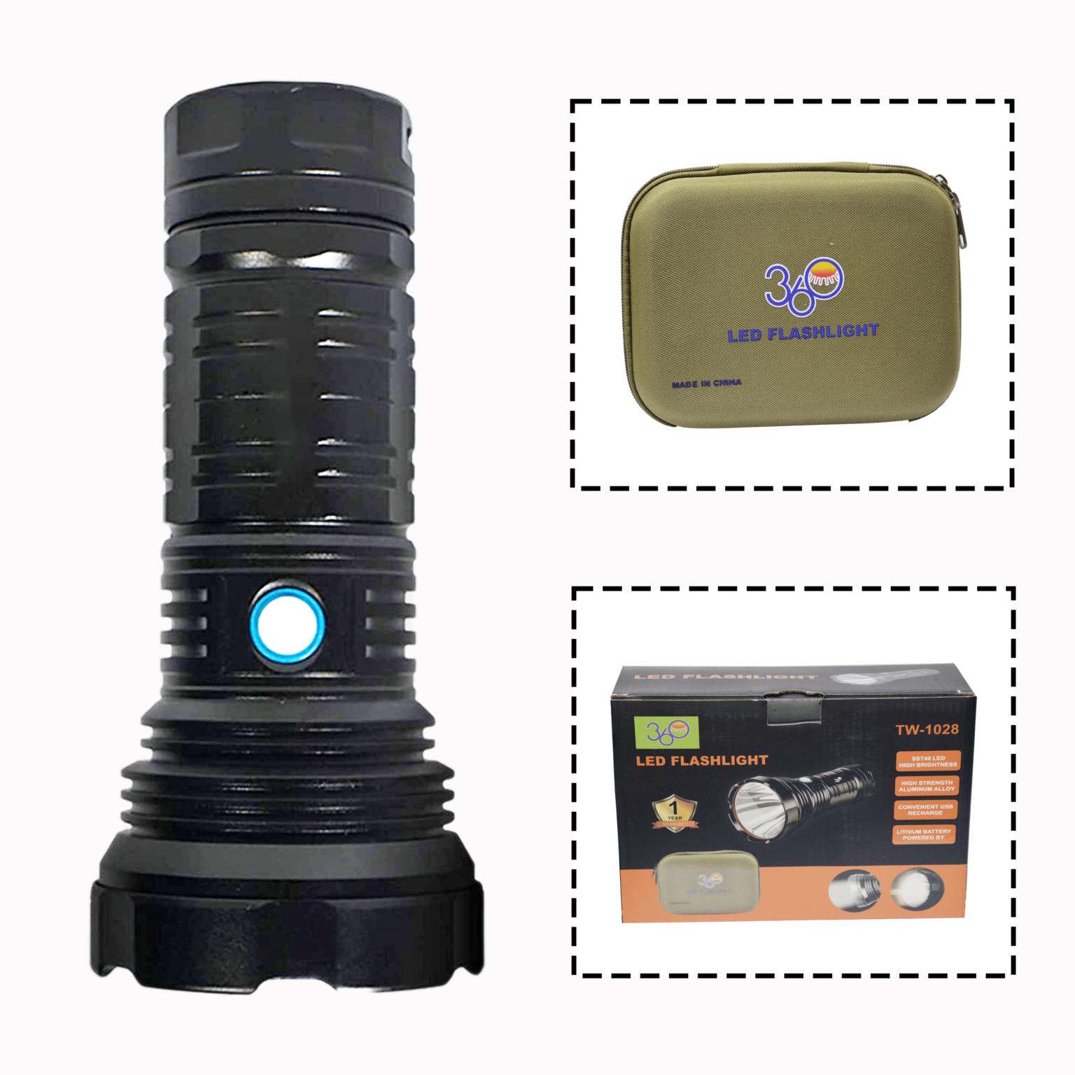 Led Flashlight 360 - New Quality Ware